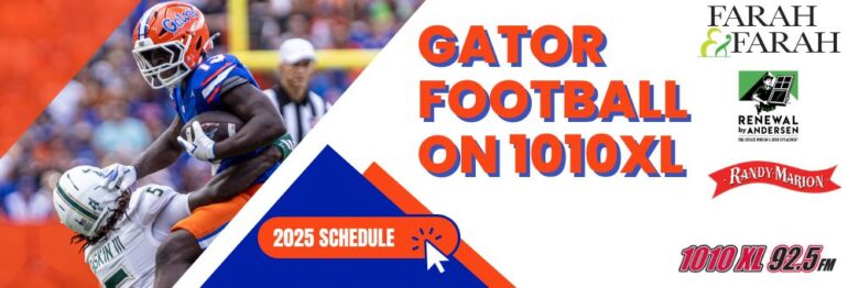 2025 Florida Gator Football Schedule - 1010XL & 92.5FM